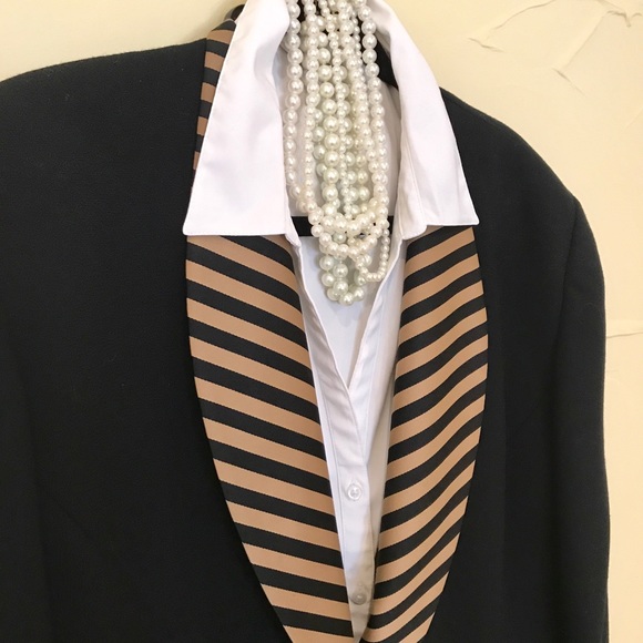 Dior | Jackets & Coats | Christian Dior Striped Collar Blazer | Poshmark